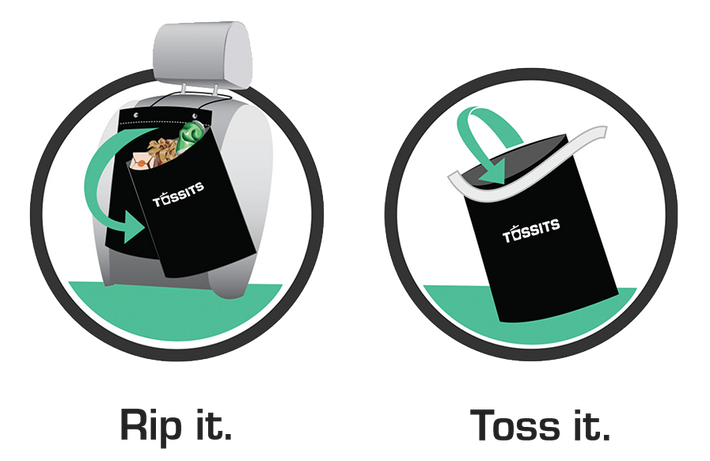 The future of Car Trash Bags – say goodbye to a messy car! – Tossits ...